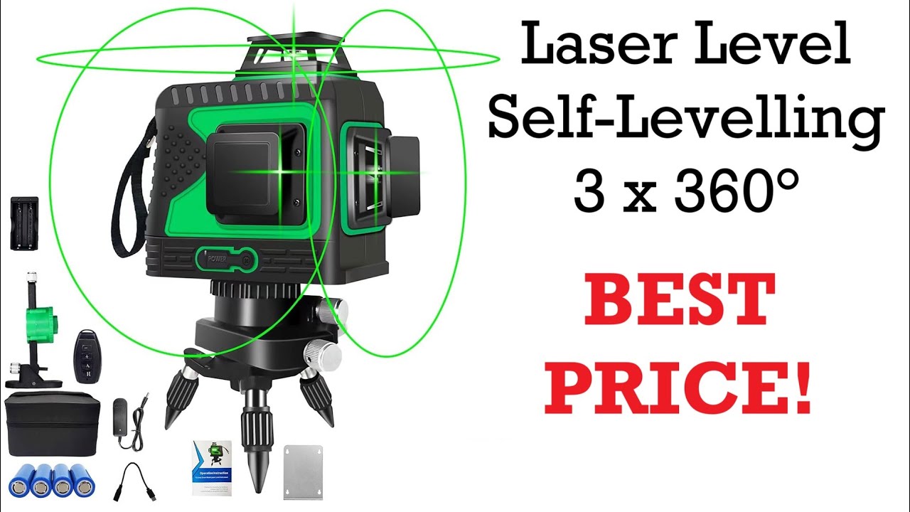 The BEST BUDGET Laser Level 360 Degree Self-Leveling TAOVINA - YouTube