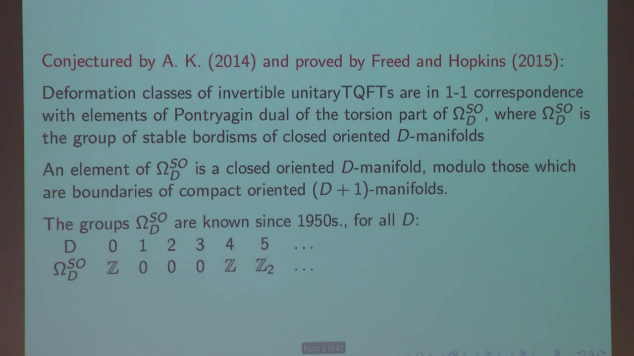 Fermionic phases of matter and spin structures - YouTube