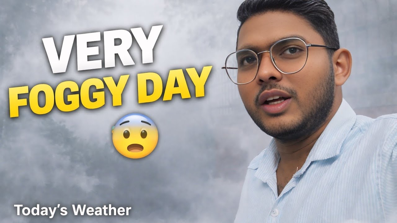 So Much Fog Today 😱 | Winter Foggy Morning Vlog - YouTube