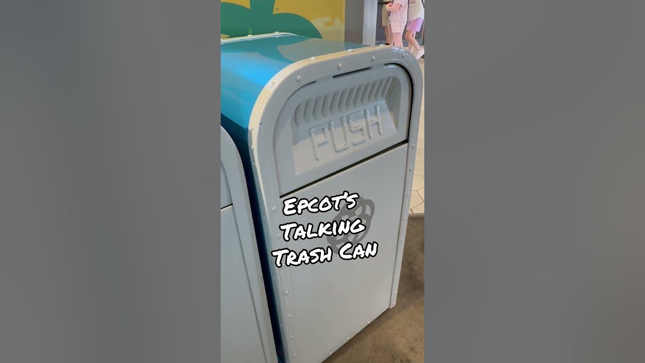 Epcot’s Talking Trash Can #epcot #waltdisneyworld #festivalofthearts - YouTube