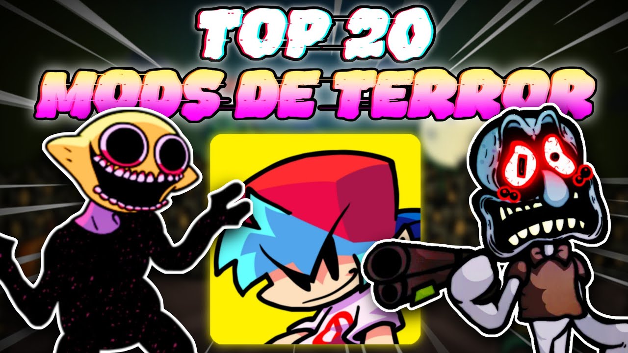 TOP 20 MODS de TERROR para FNF MOBILE - YouTube