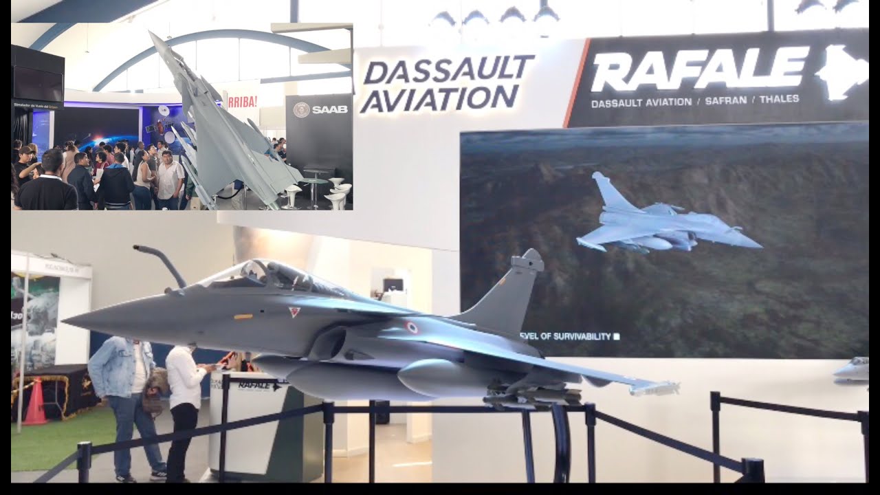 AVIONES DE COMBATE RAFALE Y GRIPEN SON PRESENTADOS AL PUBLICO EN LA ...