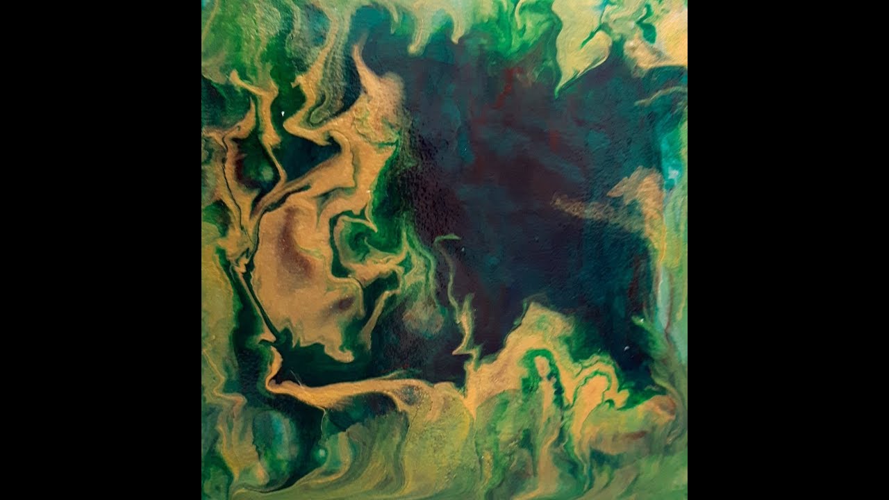 Dali and Pentart Pouring Medium Demonstration - YouTube