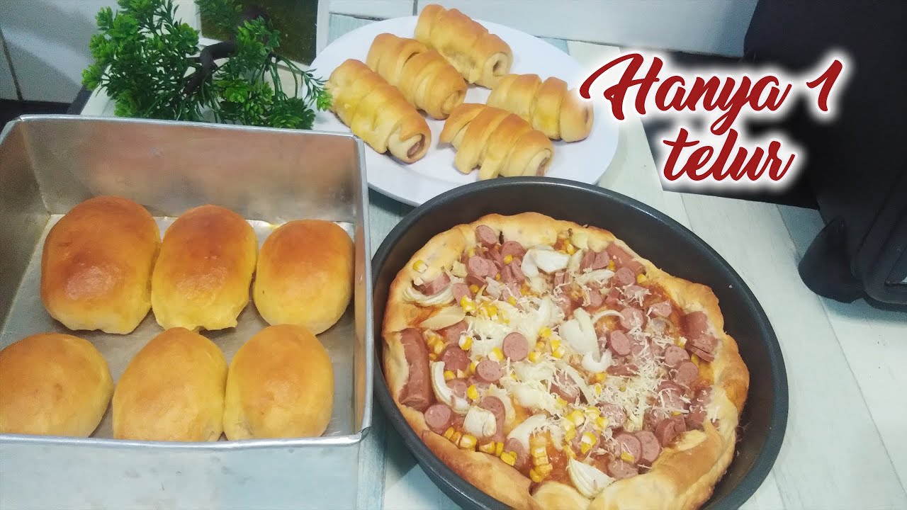 Membuat aneka Roti breadtalk - Hanya dengan 1 Telur - YouTube