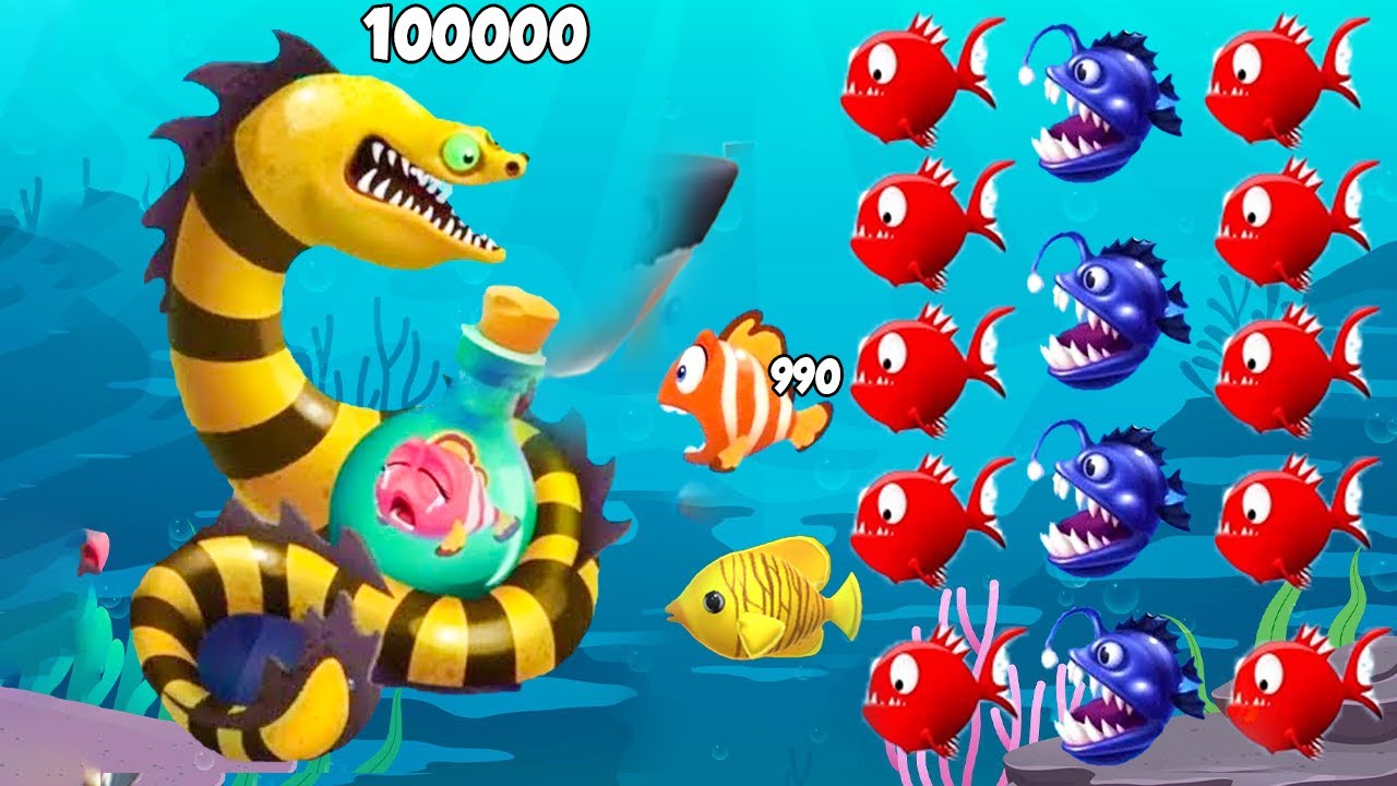 Fish Royale Hungry Big Sharks - All 2222⭐ Sharks Levels Save The Fish ...