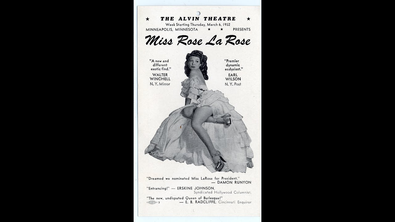 Rose La Rose’s Town: Women’s Labor on the Toledo Burlesque Stage - YouTube