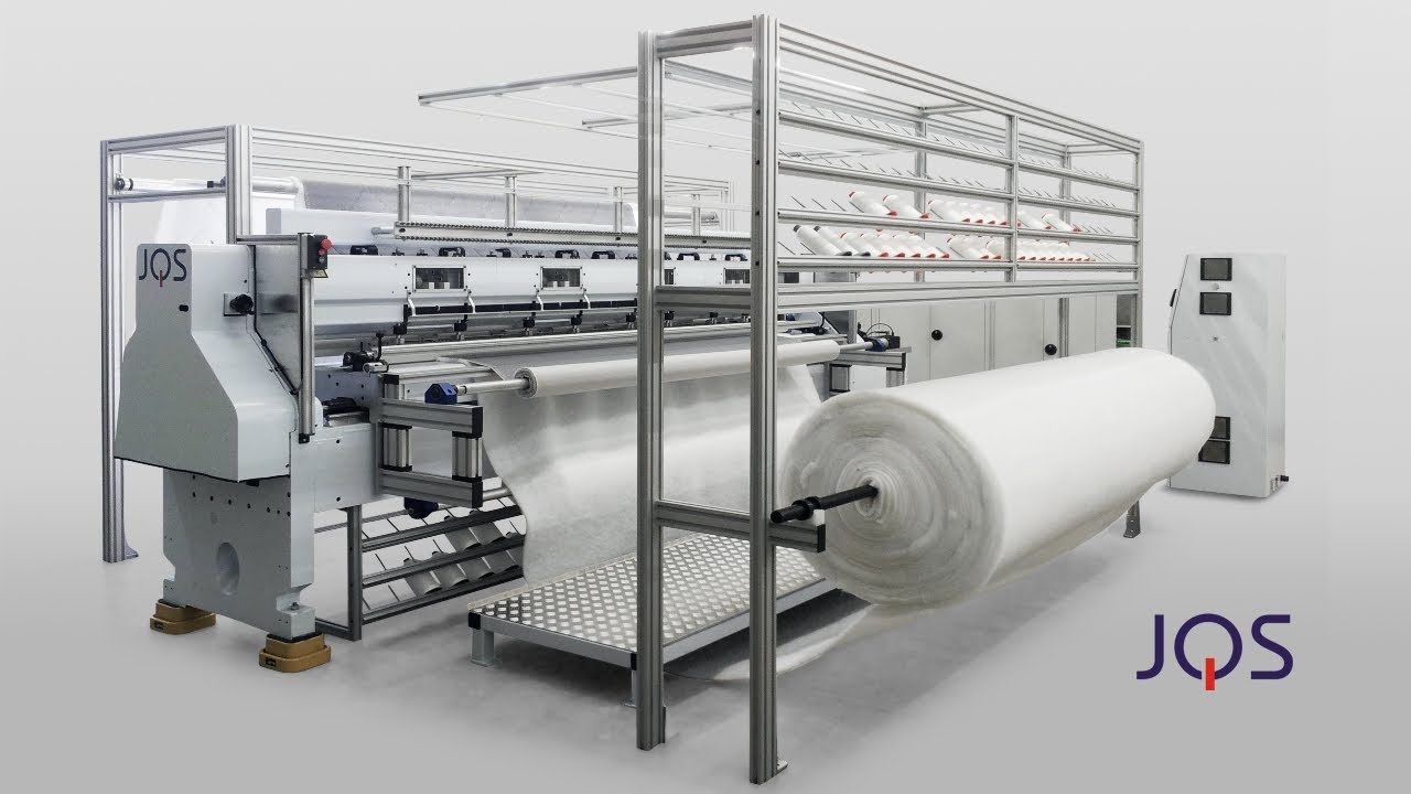 JQS Steppex Multi-Needle Chainstitch Quilting Machine - YouTube