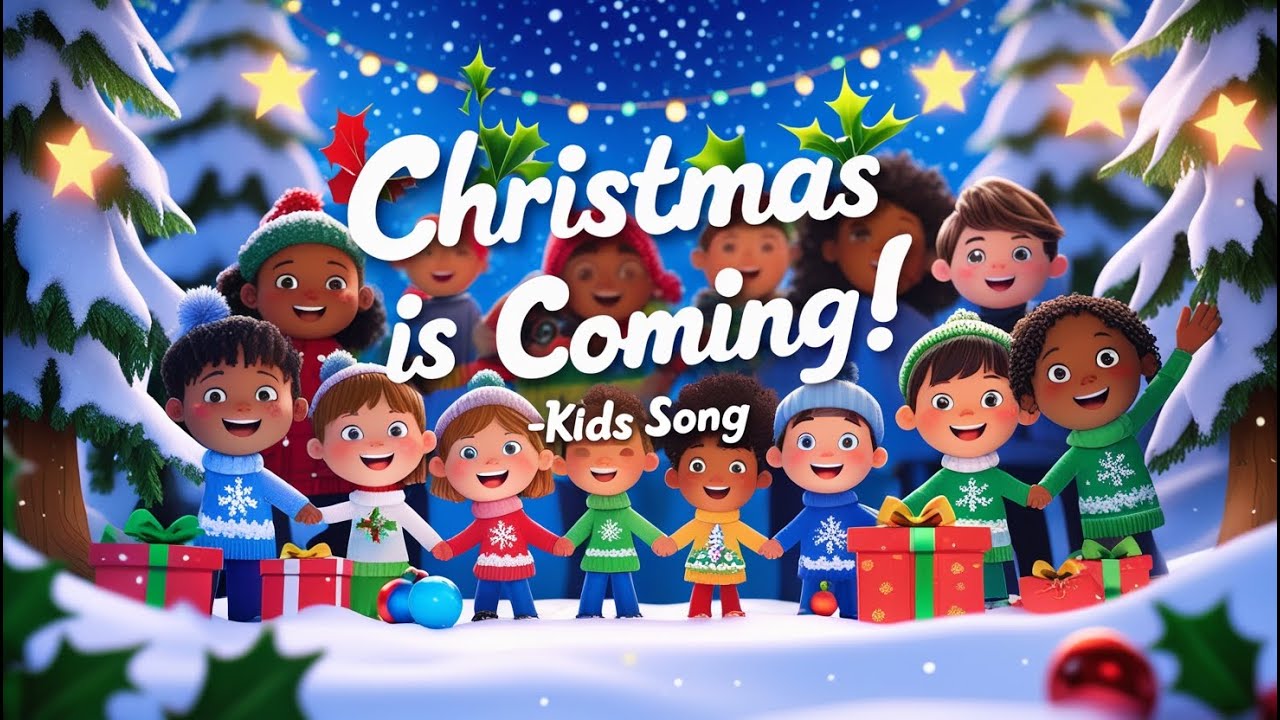 🎄 Christmas is Coming! | Fun Christmas Song for Kids | Christmas Songs ...