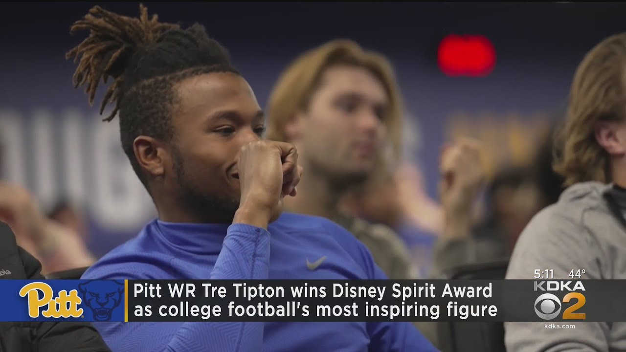 Pitt WR Tre Tipton Wins Disney Spirit Award As College Football's Most ...