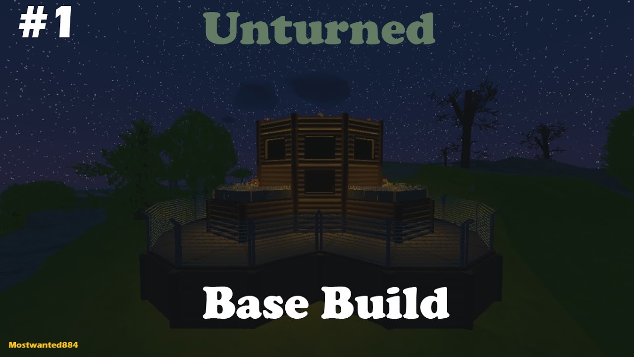Unturned - Base Build #1 - Triple Level Base - YouTube