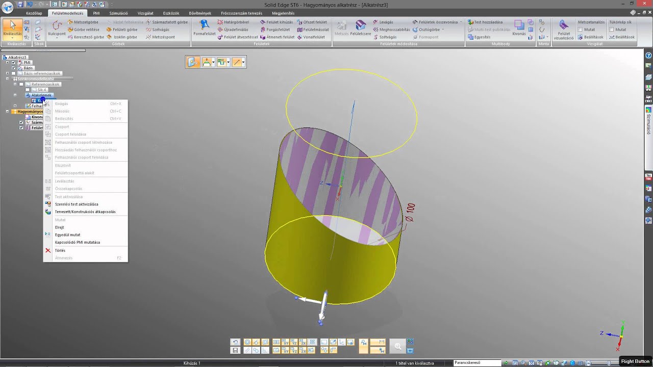 Solid Edge - Extract shape from intersection - YouTube