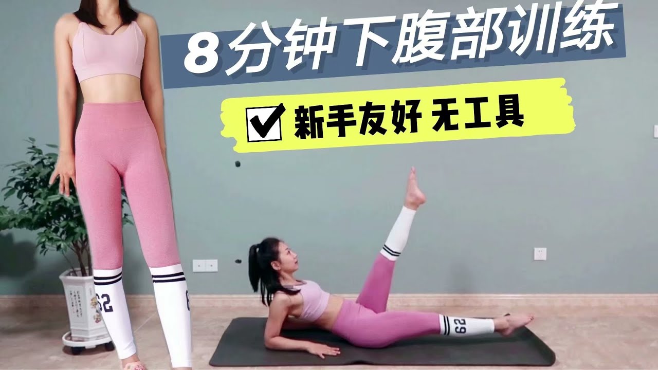 8 Min Lower Abs Workout Routine |lose Lower Belly Fat |瘦下腹部 小肚子 减脂有氧训练