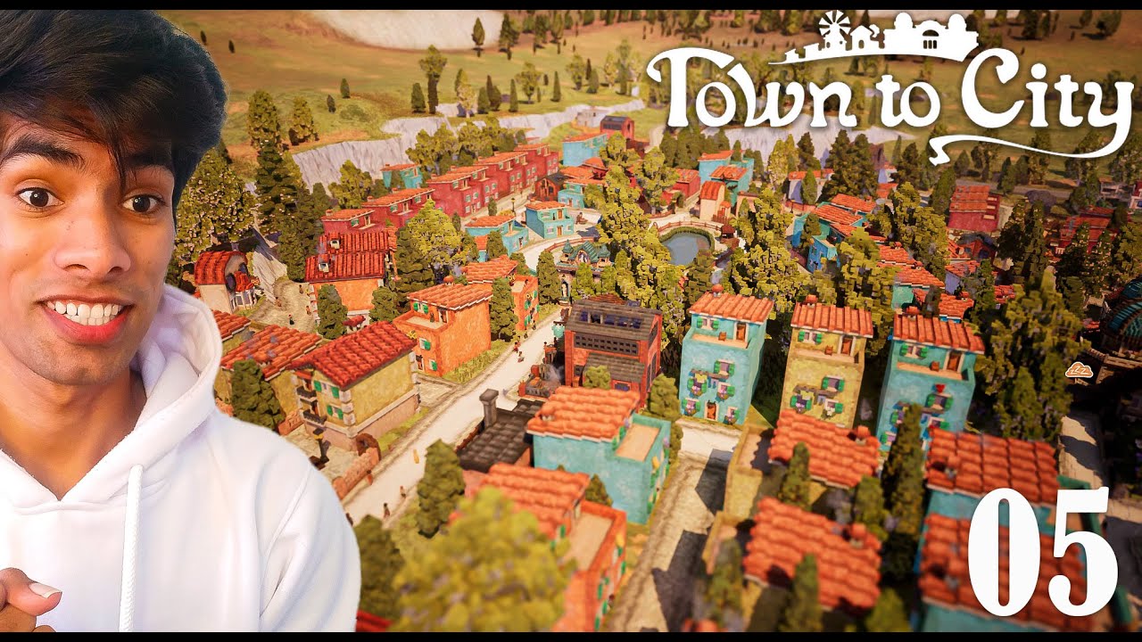 I Built a Big Town(400+ Population) - Town to City #5 - YouTube