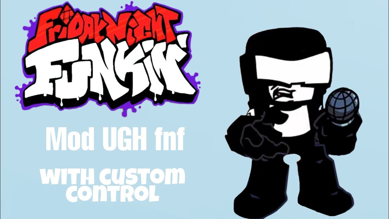 Bonus fnf video mod UGH with custom control - YouTube