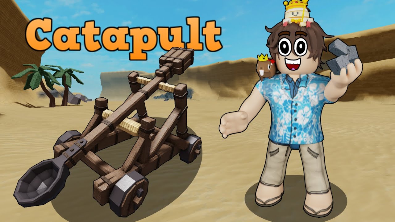 🏹 The new CATAPULT UPDATE in the SURVIVAL GAME robox! - YouTube