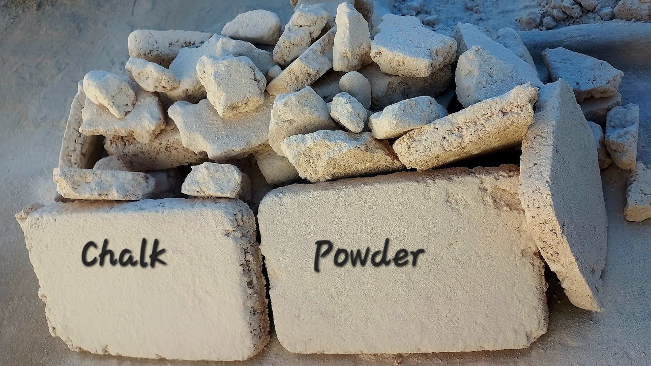 Brand New💞 || White chalk powder cubes and chunks Dry floor and water ...