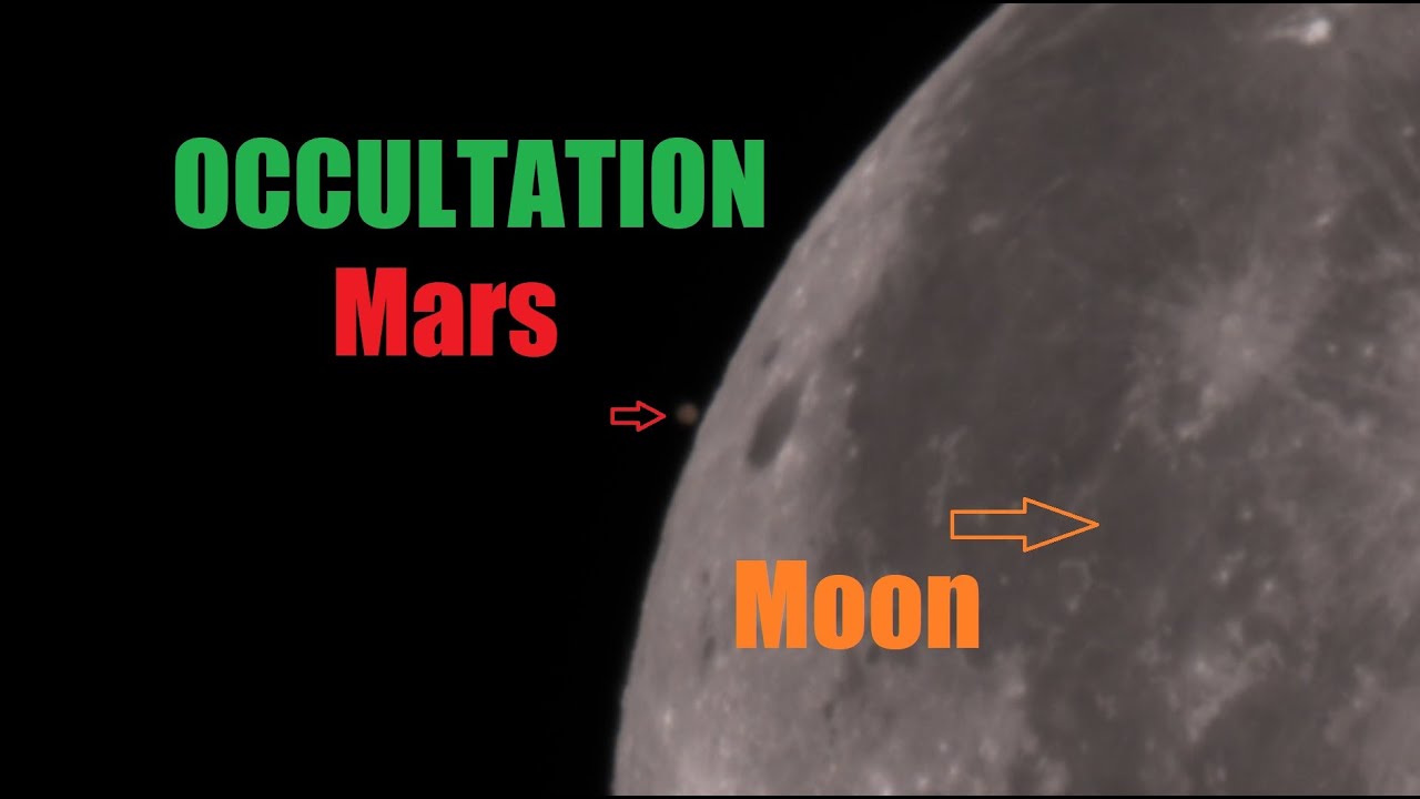 Lunar Mars Occultation - YouTube
