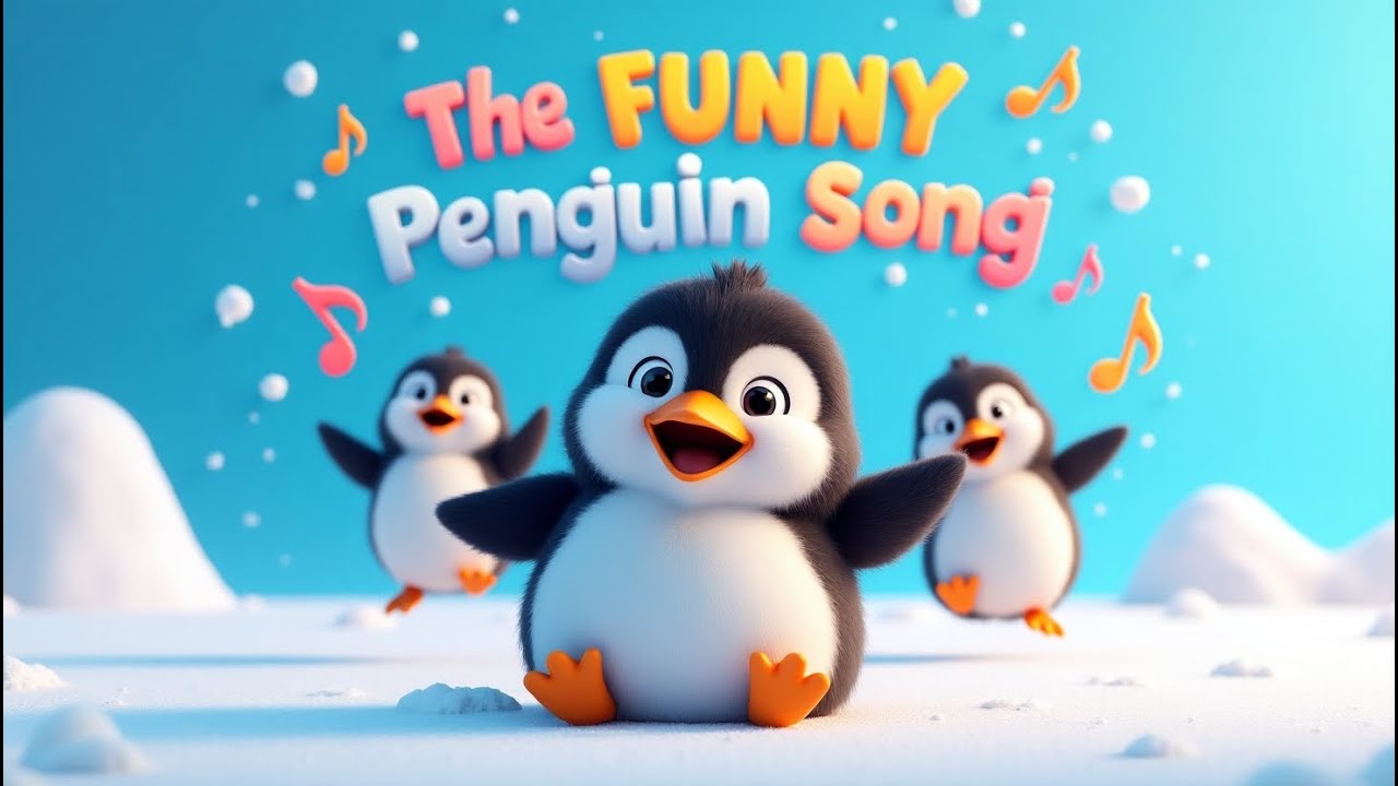 The Funny Penguin Song: Waddle, Slide, and Giggle! - YouTube