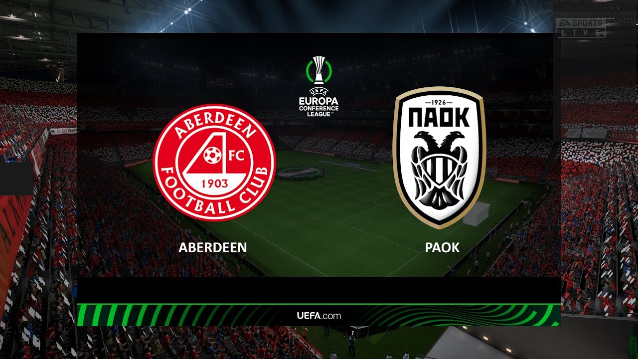 Aberdeen – PAOK | UECL 2023/2024 Group Stage | eFootball Fantasy - YouTube