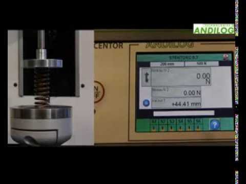 Automatic spring tester - Springtest 3 - YouTube