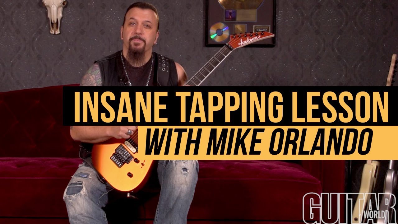 INSANE Two-handed Tapping Lesson with Adrenaline Mob's Mike Orlando ...
