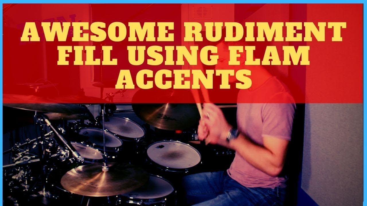 Awesome Rudiment Drum Fill using Flam Accents - YouTube