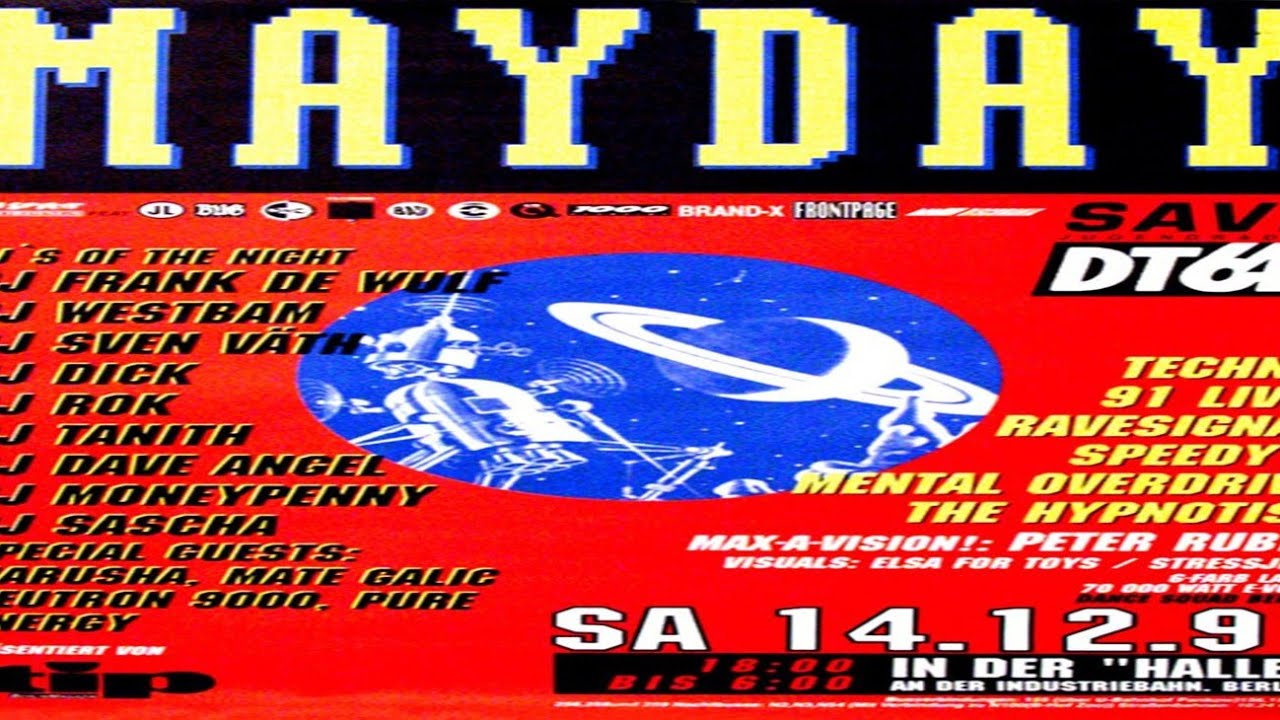 MAYDAY 1- first Rave 1991-in Berlin Halle Weißensee - YouTube