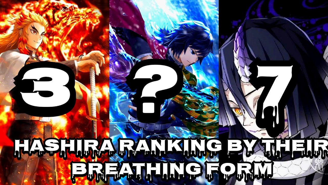 Hashira Ranking by their breathing form #demonslayer - YouTube