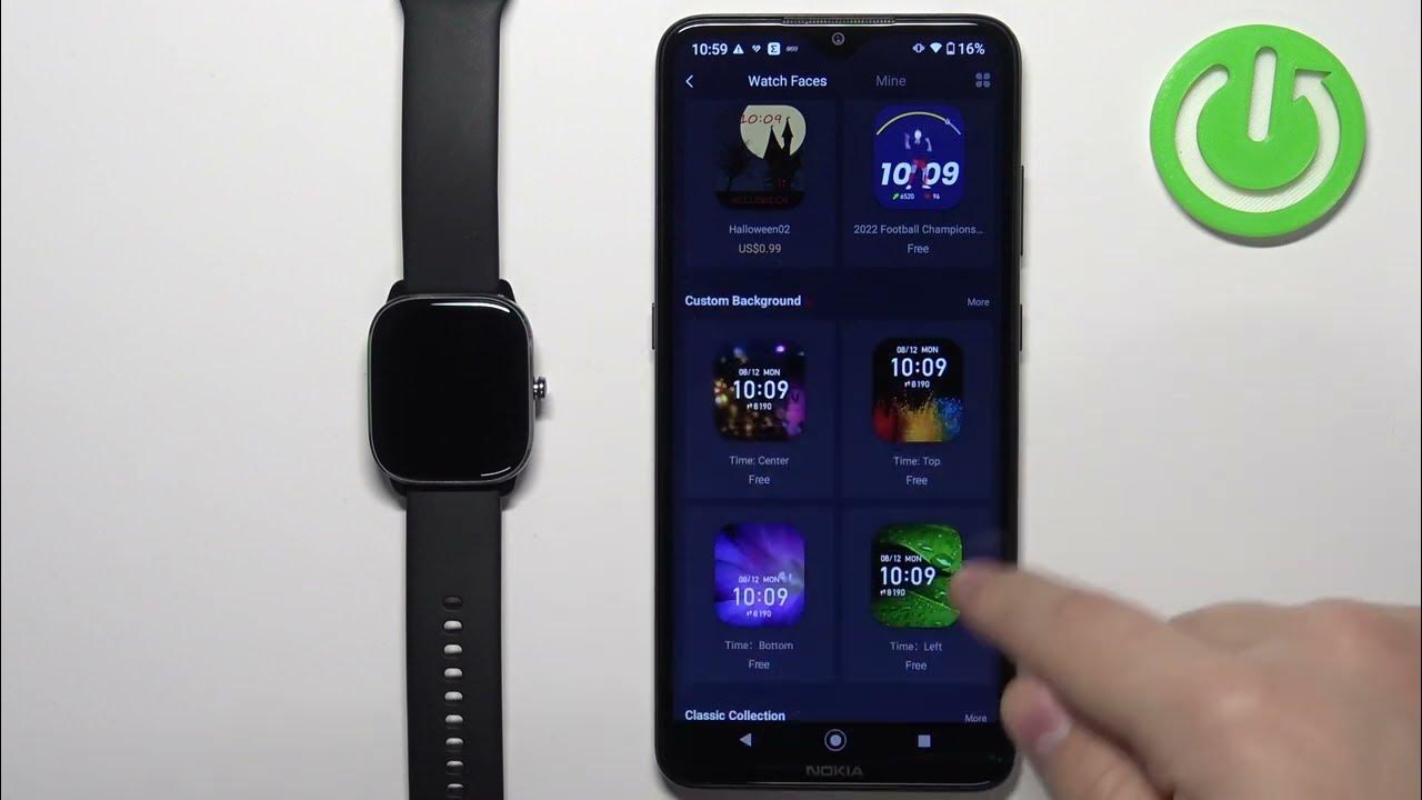 How to Set Up Custom Watch Face on Amazfit GTS 4 Mini - Watch Face with Custom Image - YouTube