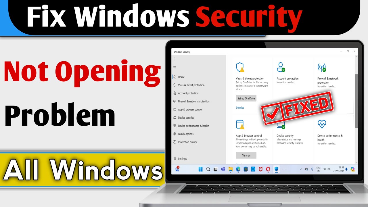 How To Fix Windows Security Not Opening Problem On Windows 11, 10 & 7 ...