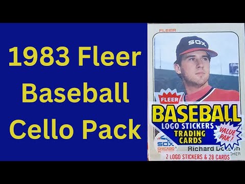 1983 Fleer Baseball Cello Pack #mlb - YouTube
