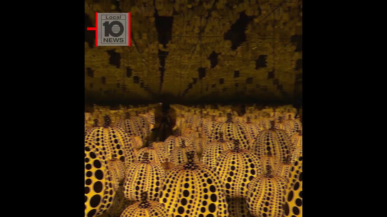 SPOTTED PUMPKIN MIRROR INFINITY ROOM - YouTube