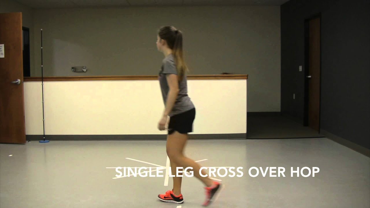 Single Leg Cross Over Hop - YouTube