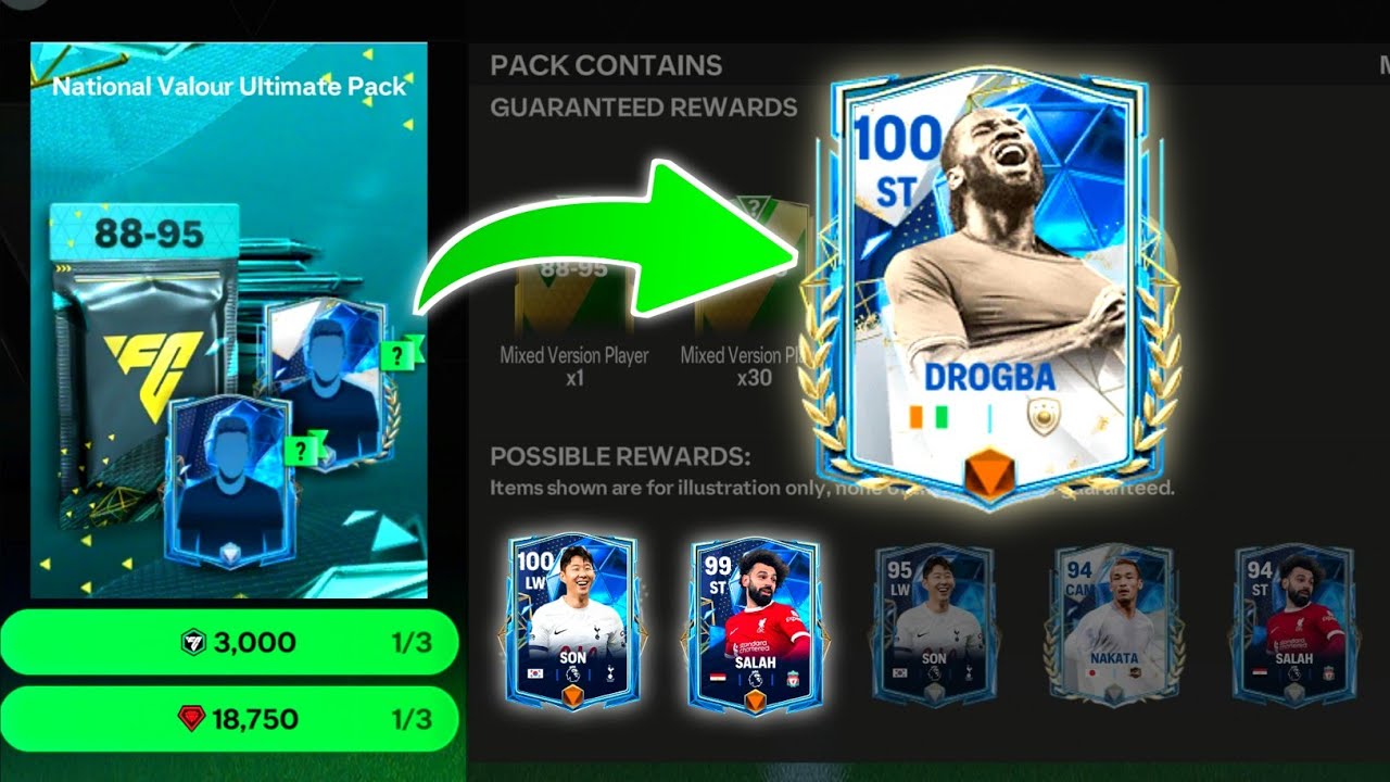 I Opened Every Drogba Pack In National Valour Event In FC Mobile 24 ...