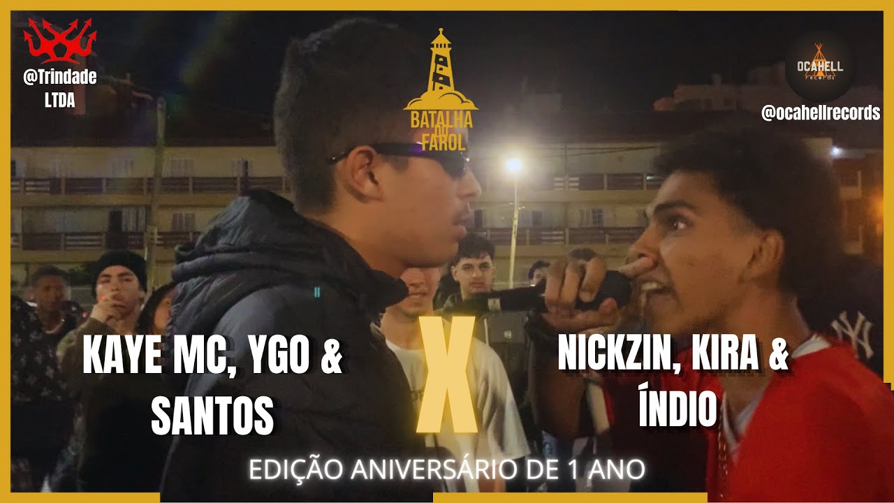 KAYE MC, YGO & SANTOS X NICKZIN, KIRA & ÍNDIO | 1º FASE | BDF EDIÇÃO ...