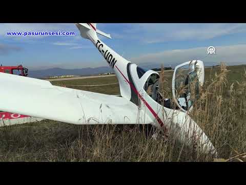 Pistten çıkan eğitim uçağının pilotu yaralandı
