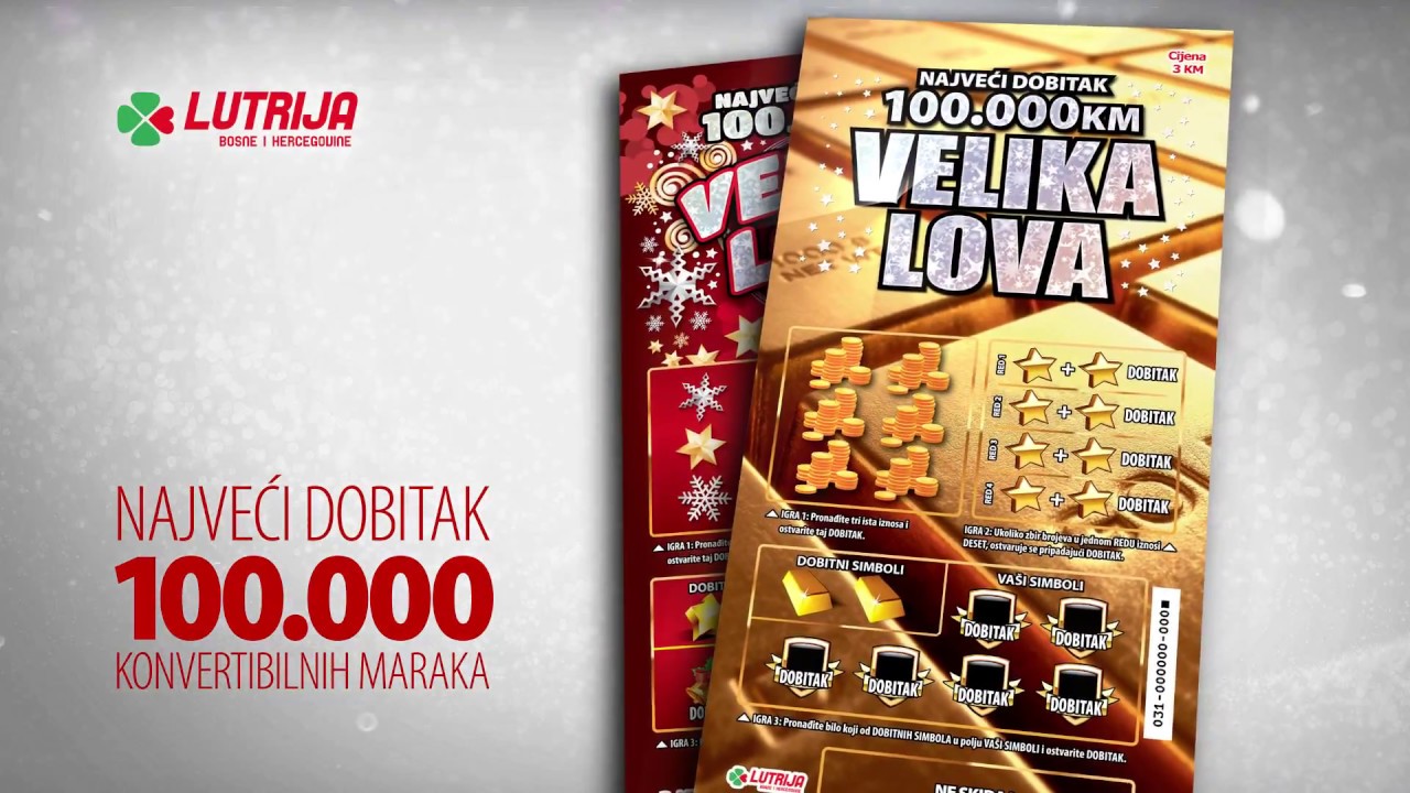 Lutrija BiH, srećka "VELIKA LOVA" - YouTube