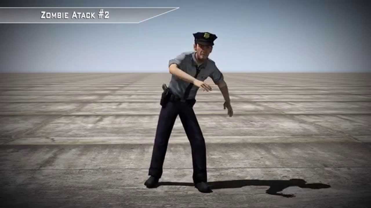 Zombie Attack #2 - 3d Motion Capture FBX - YouTube