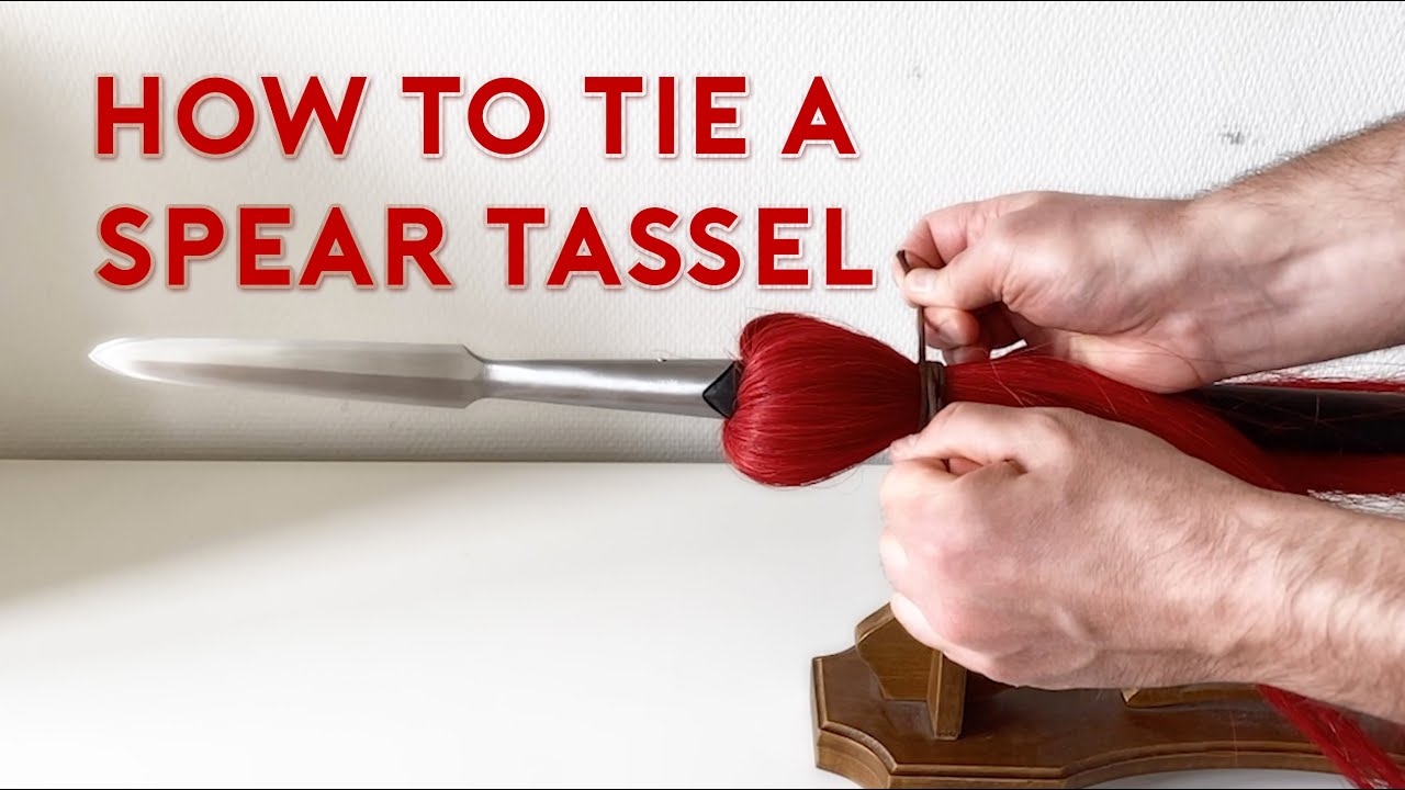 How to Tie a Kung Fu Spear Tassel - YouTube