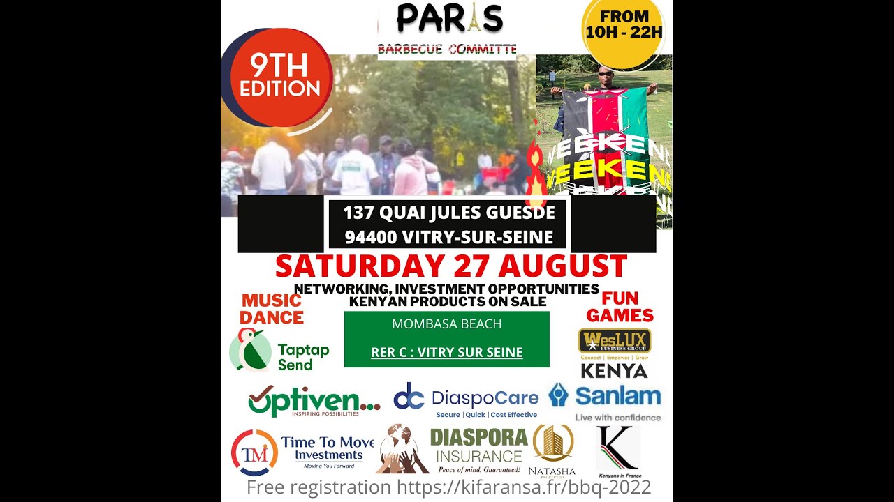 9 th edition Kenyan barbecue Paris - YouTube