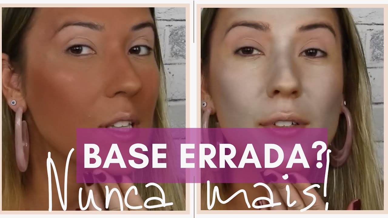 ERREI O TOM DA BASE! Como clarear, escurecer, neutralizar a base errada - YouTube