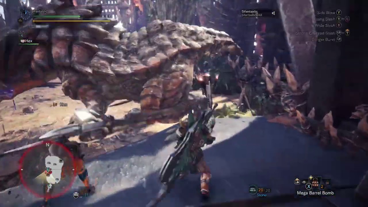 Monster Hunter World Arena Quest 05: Barroth. A Rank - Great Sword : 3 ...
