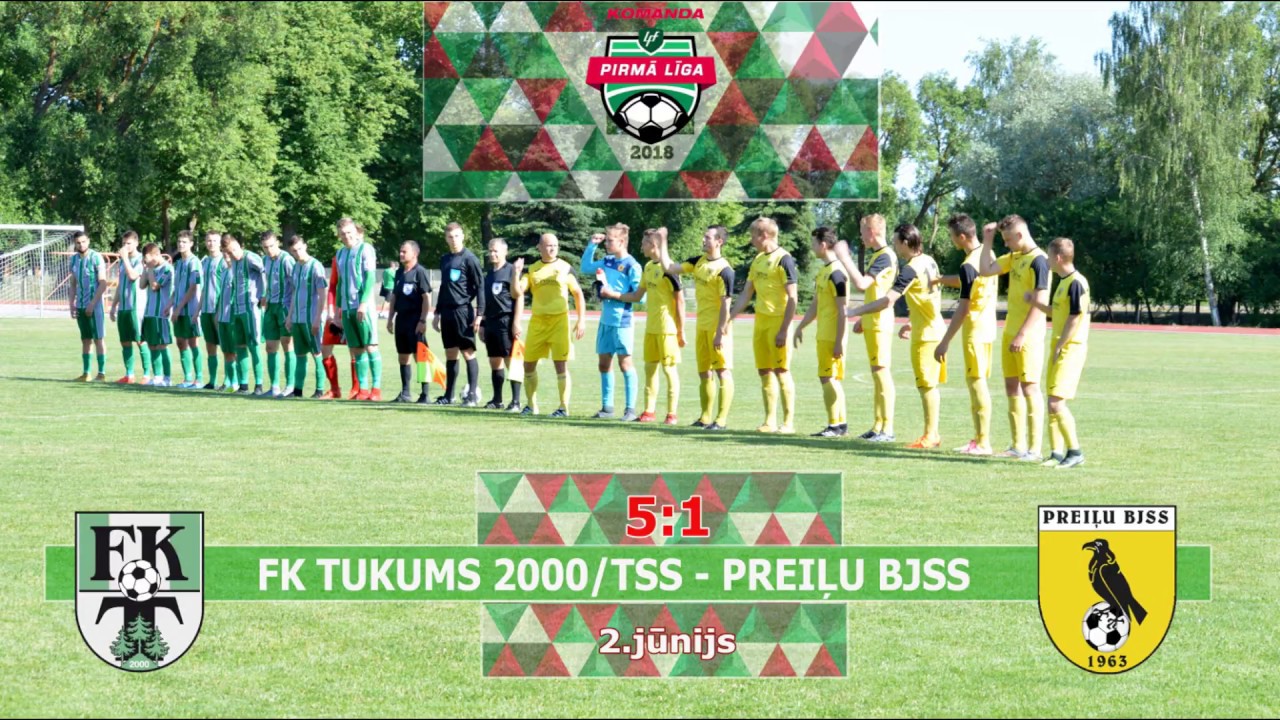 1.līga FK Tukums 2000/TSS - Preiļu BJSS 5:1 - YouTube