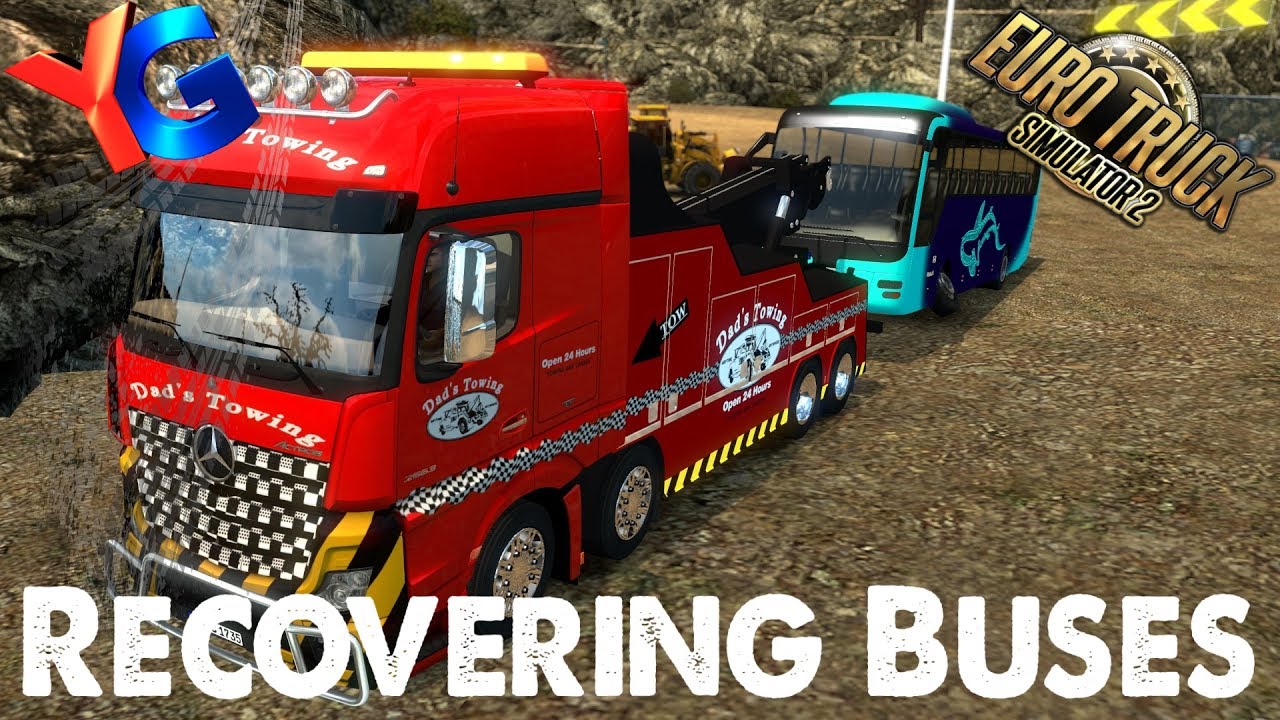 ETS2 Mods - Recovering Broken Down Trucks and Busses - YouTube