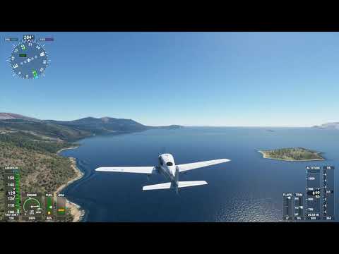 Flying around the island of Rhodes, Greece on Microsoft Flight ...