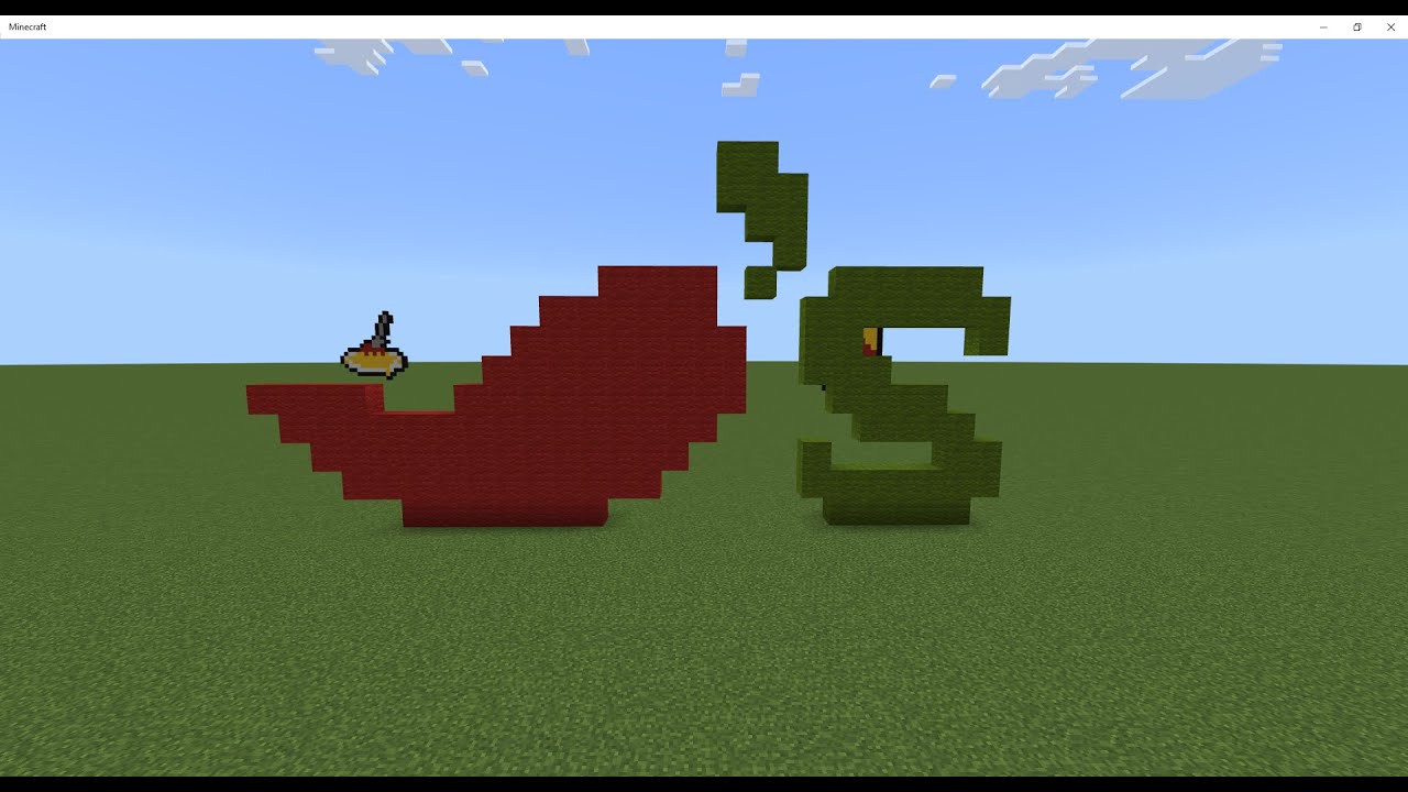 Minecraft Tutorial: Chili's Logo Pixel Art - YouTube