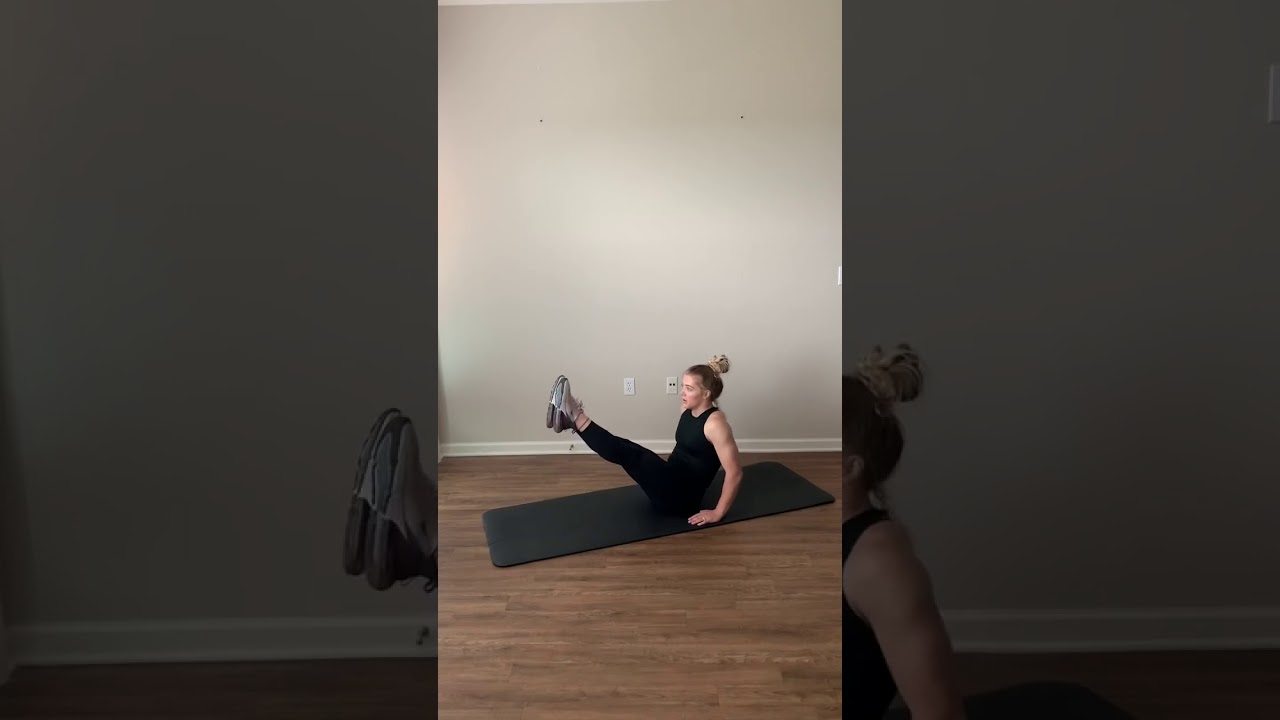 Seated Pike Ups ab exercise - YouTube