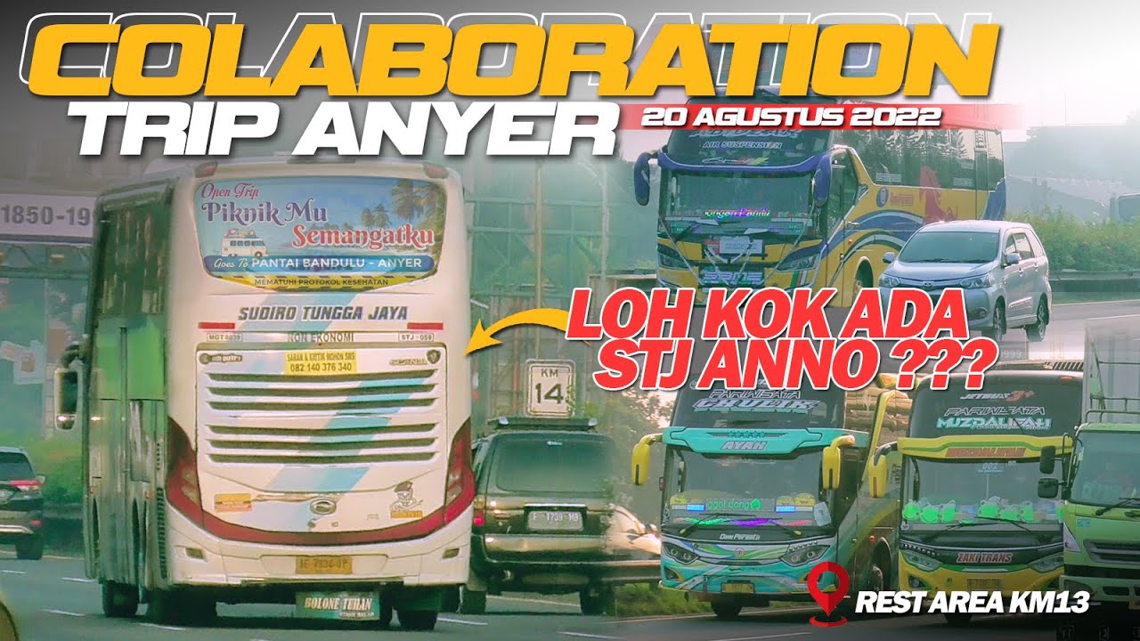 YANG BUAT HEBOH DI TRIP ANYER..!! PULUHAN BUS ARTIS BERKUMPUL DI ANYER ...