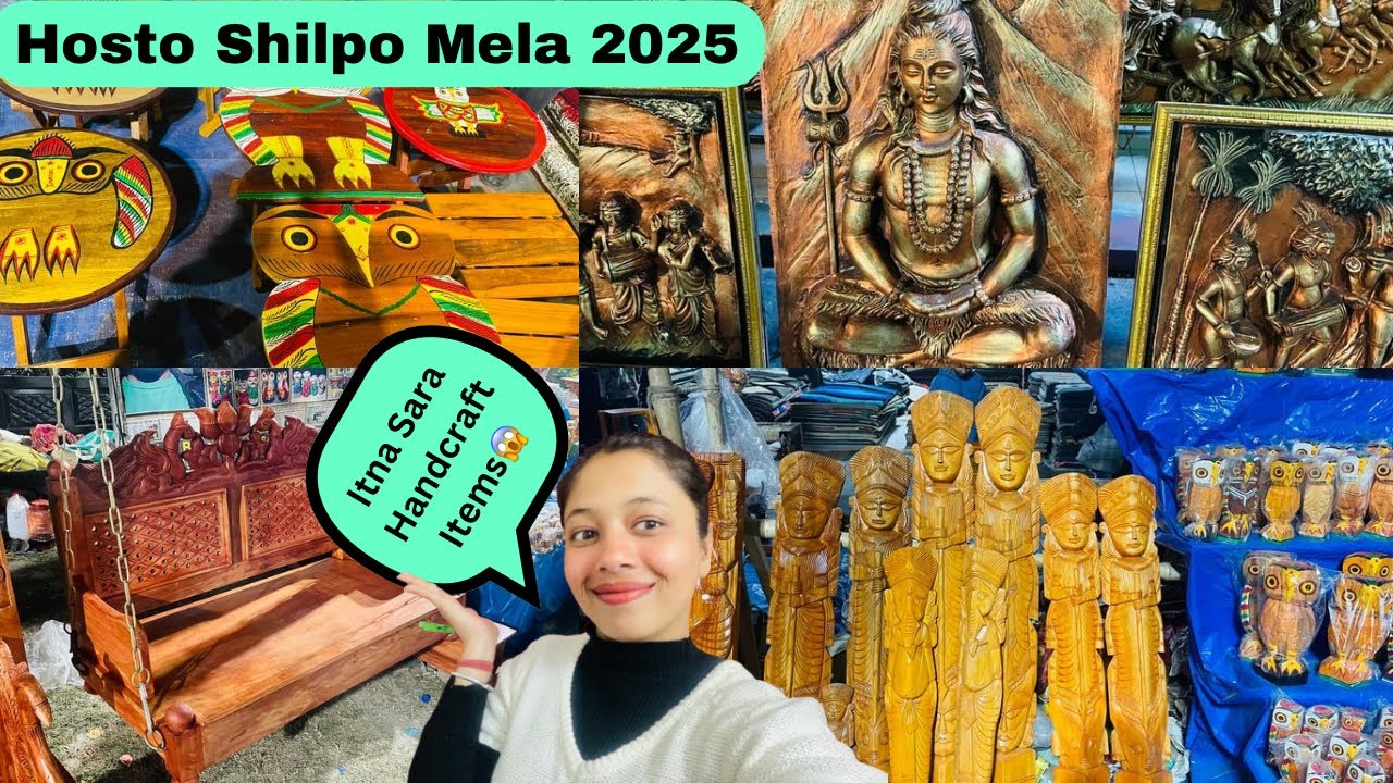 Hosto Shilpo Mela 2025 At Kolkata😍|Handcraft Mela At Newtown☺️ ...
