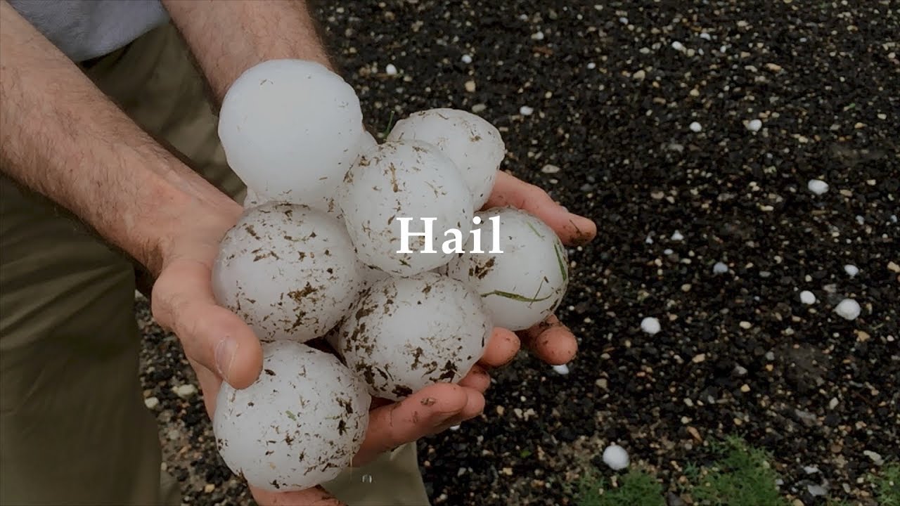 Hail Stock Footage Screener - YouTube